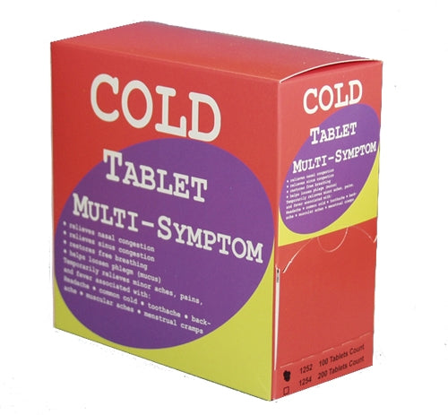 Cold Tablet Multi-Symptom 50-2's - Your Safety Company