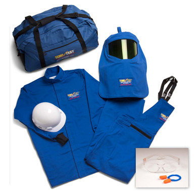 Stanco TTK25 25 Cal Arc Flash Kit | CAT 3 UltraSoft Royal Blue Suit