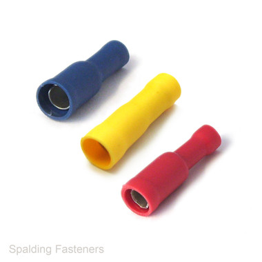 Female Bullet Receptacle Crimp Terminals 4mm & 5mm