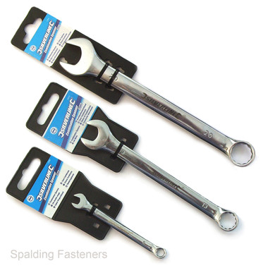 Silverline Metric Polished Chrome Vanadium Hand Combination Spanners ...