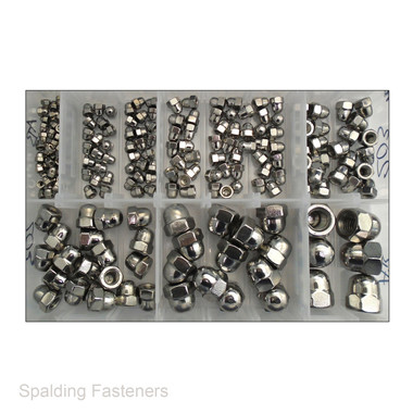 Assorted Metric A2 Stainless Steel Hex Dome Acorn Cover Nuts - Spalding ...