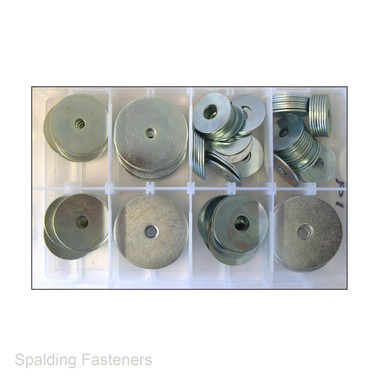 Assorted M6, M8 & M10 Metric Zinc Extra Large Penny Repair Washers ...