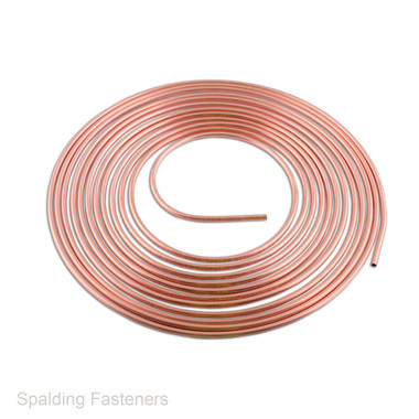 Imperial 22 Gauge Copper Tubing - 25 Foot Roll - Spalding Fasteners