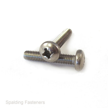 4BA NICKEL PLATED BRASS PAN POZI MACHINE SCREWS - Spalding Fasteners