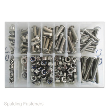 Assorted M8 Socket Button Screws With Nuts & Washers - Spalding Fasteners