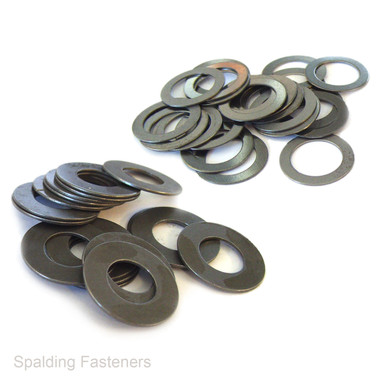 Metric Self Colour Steel Shim Washers - 0.3mm Thick - Spalding Fasteners