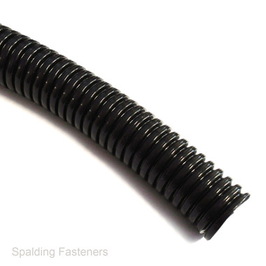 Black Plastic Corrugated Conduit - Solid or Split (per Metre ...