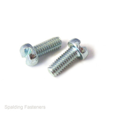 4BA BA Zinc Plated Steel Cheese Slotted Head Machine Screws - Spalding ...