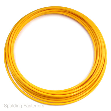 Metric Nylon Yellow Semi Rigid Tubing - 1 Metre Length - Spalding Fasteners