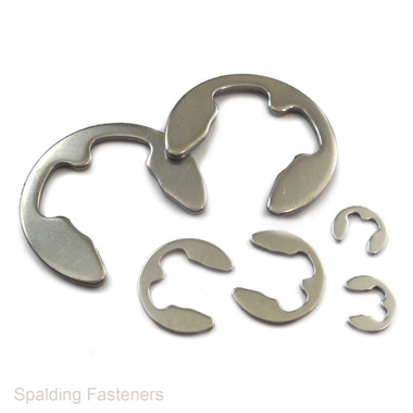 A2 STAINLESS STEEL METRIC E CLIP WASHER RETAINING RINGS CIRCLIP CLIPS ...