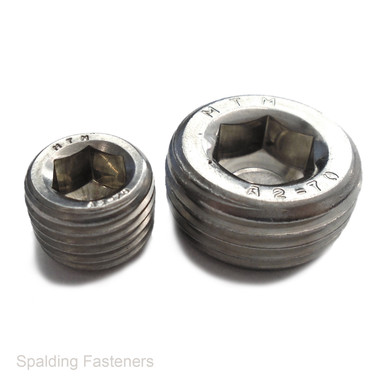 BSPT A2 Stainless Steel Socket Tapered Pressure Pipe Plugs - Spalding ...