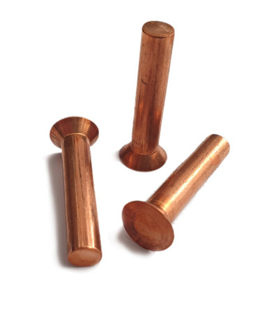 2mm Solid Countersunk Copper Rivets DIN661 - Spalding Fasteners