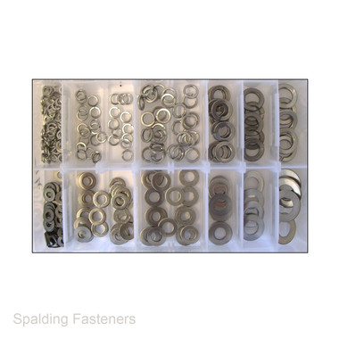 Assorted Imperial A2 Stainless Steel Flat Washers & Spring Washers ...