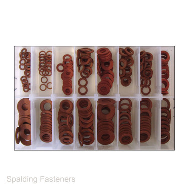 Assorted Small To Medium Imperial Fibre Washers - Spalding Fasteners