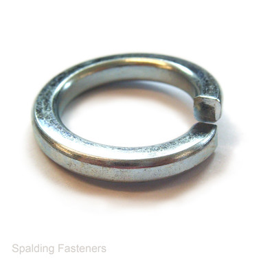 Imperial Zinc Plated Steel Square Section Spring Washers BS 1802