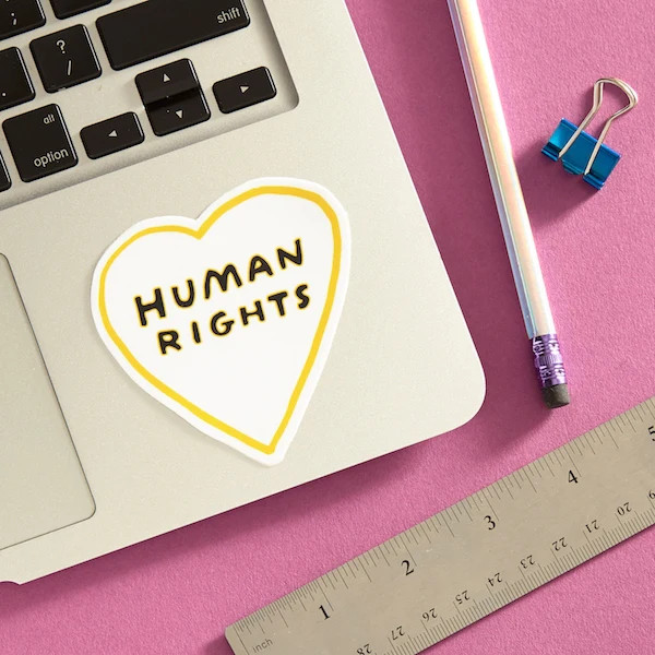 human rights sticker