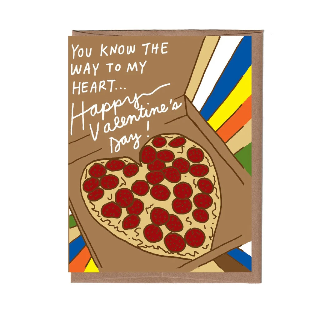 Pizza HeartValentine Card