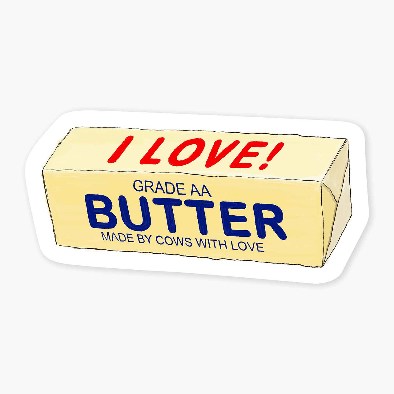 Butter Sticker
