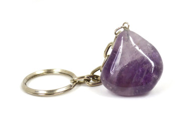 Tumbled Amethyst Keychain - Carnegie Museums of Pittsburgh Stores