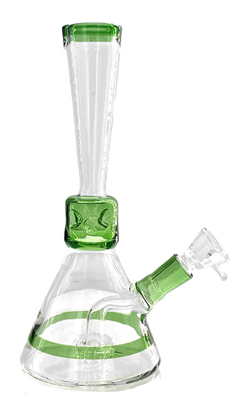 8” Water Pipe, Beaker, Shower Head Perc