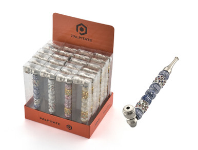Small Metal Pipe Assorted Color (24Pcs/Display)