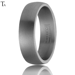 His 6mm Tantalum Wedding Ring from TORQUE by Crown Ring - TA-003-6M