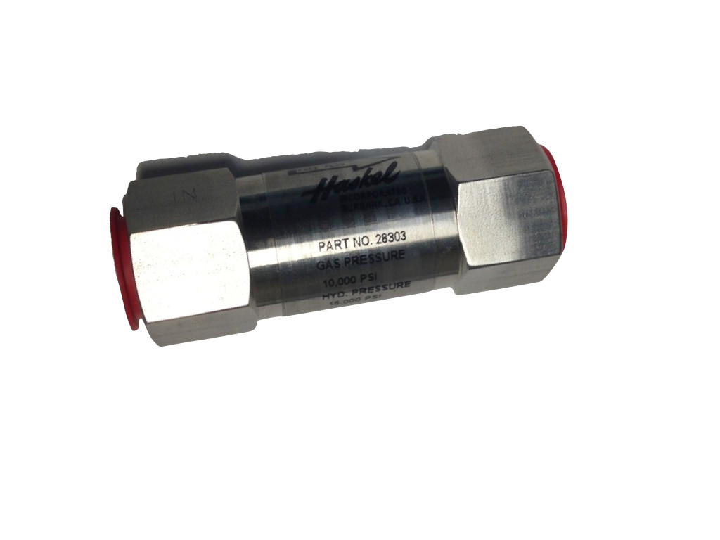 Cryogenic Check Valve, Haskel 10,000 psi, SS - thecryoshop.com