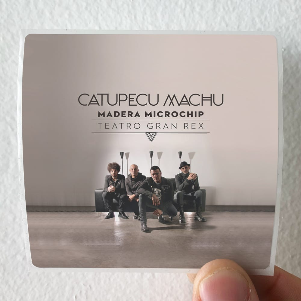 Catupecu Machu Madera Microchip En El Gran Rex Album Cover Sticker