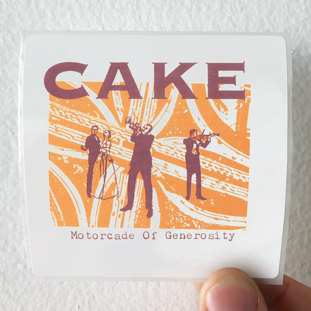 CAKE Motorcade Of Generosity Album Cover Sticker
