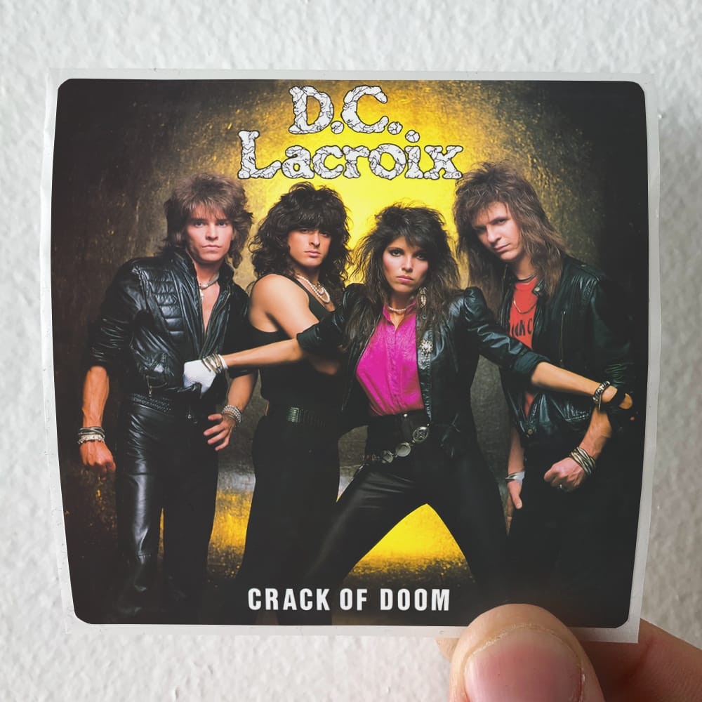 DC Lacroix Crack Of Doom Album Cover Sticker
