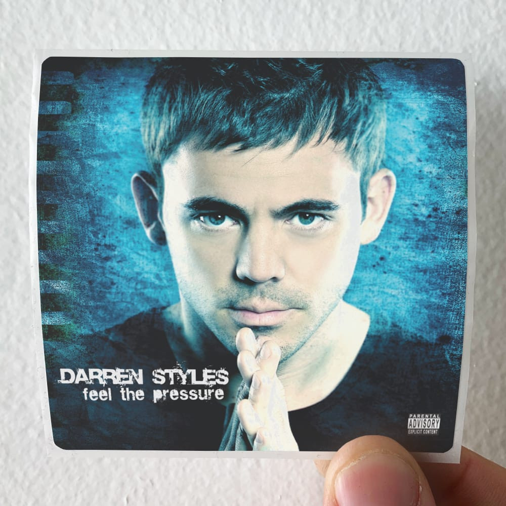 Darren Styles Feel The Pressure Album Cover Sticker