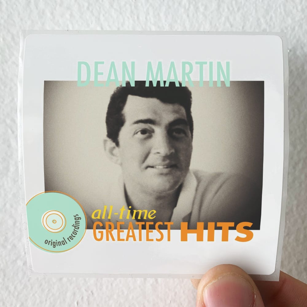 Dean Martin All Time Greatest Hits Album Cover Sticker