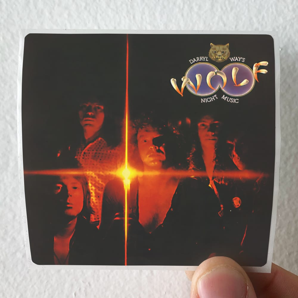 Darryl Ways Wolf Night Music Album Cover Sticker