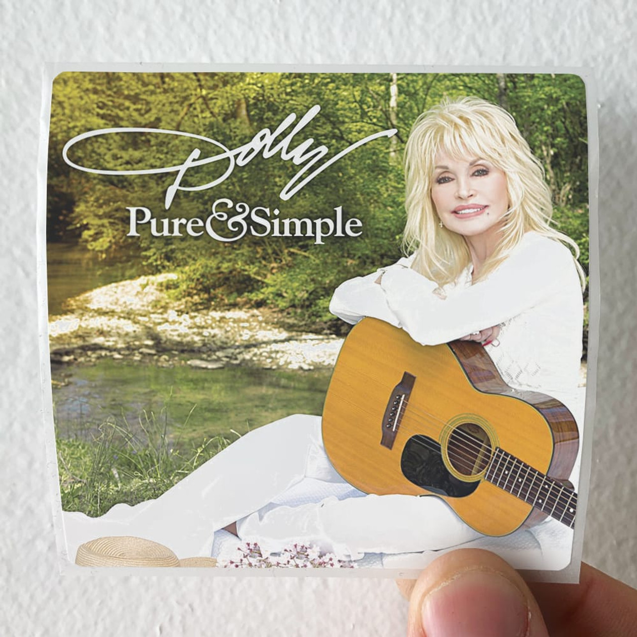 Dolly Parton Pure Simple Album Cover Sticker