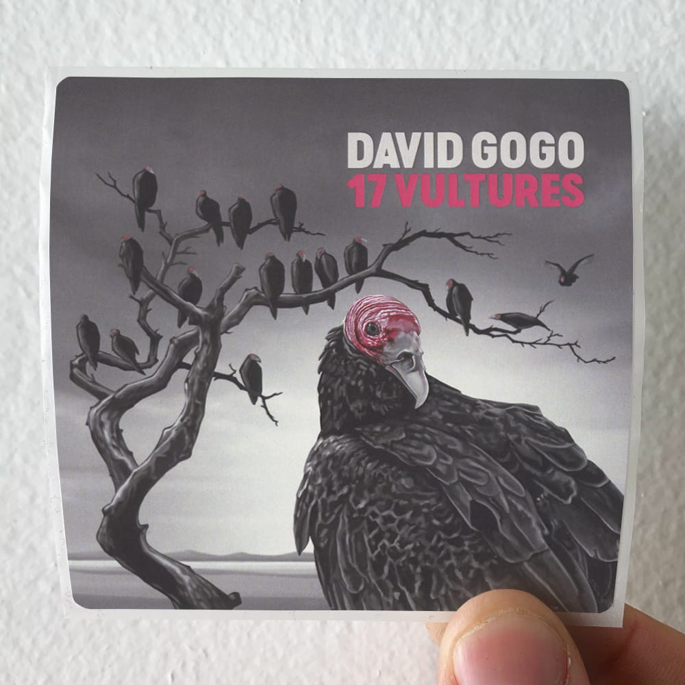 David Gogo 17 Vultures Album Cover Sticker