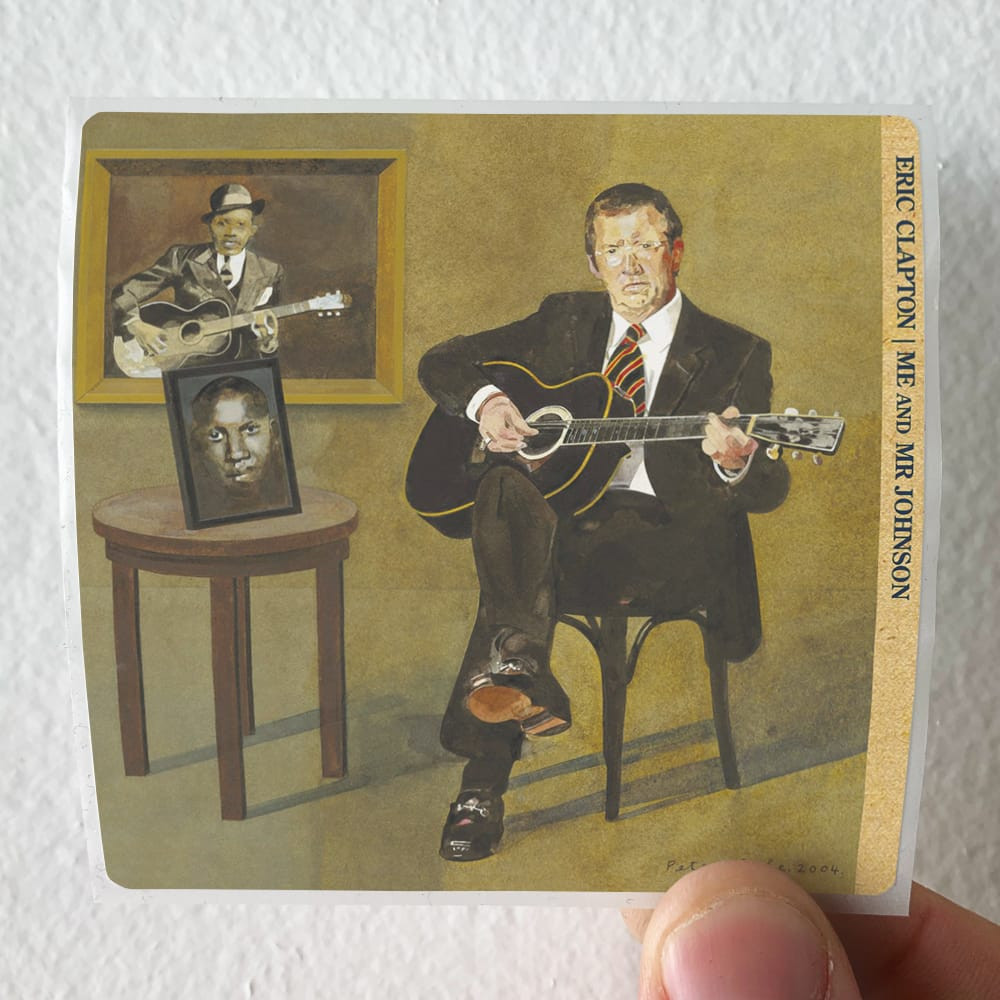 Eric Clapton Me And Mr Johnson Album Cover Sticker