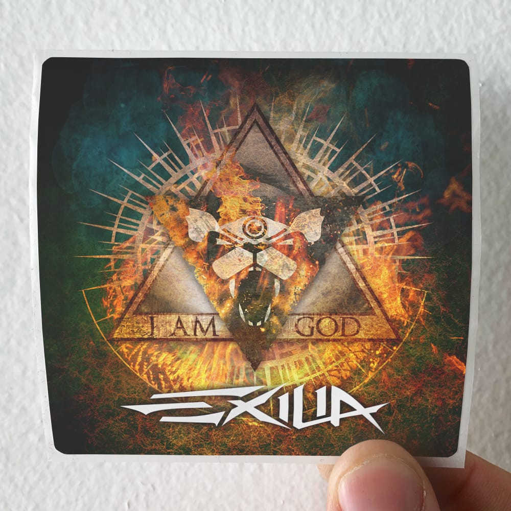 Exilia I Am God Album Cover Sticker