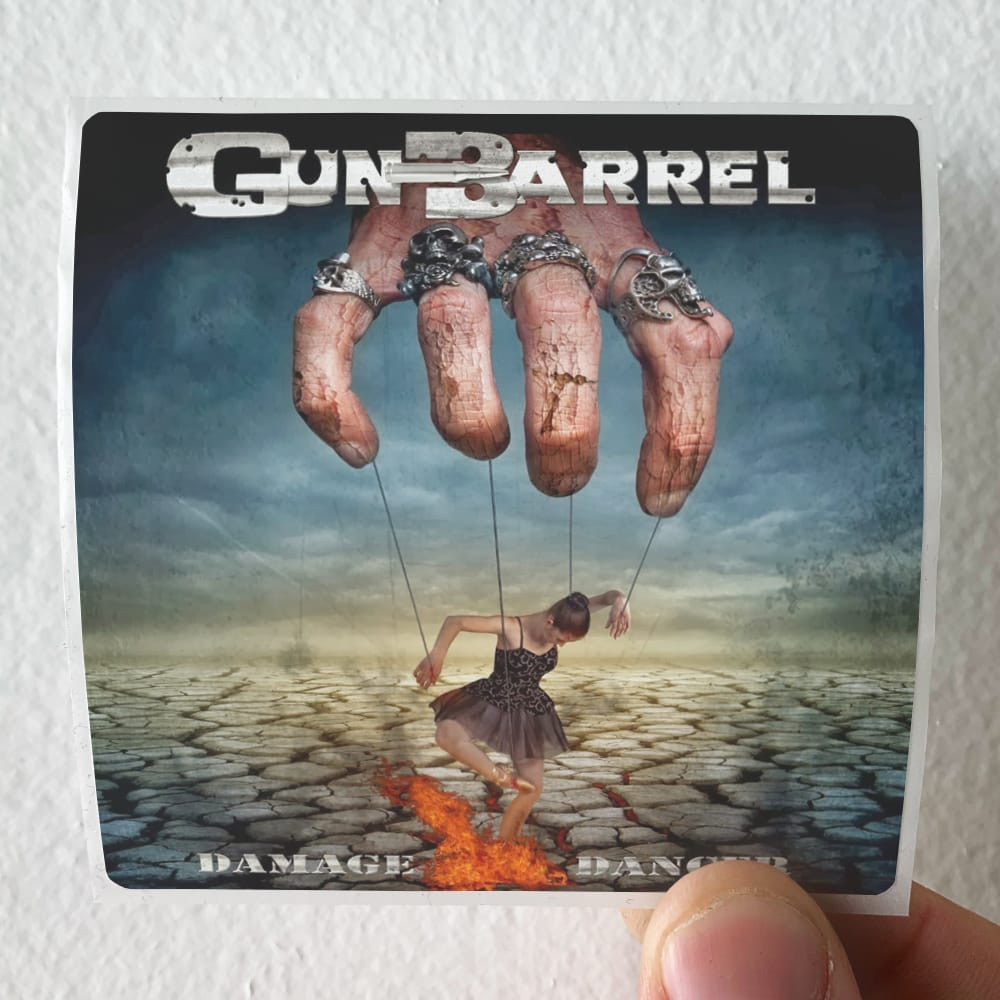 Gun Barrel Damage Dancer Album Cover Sticker