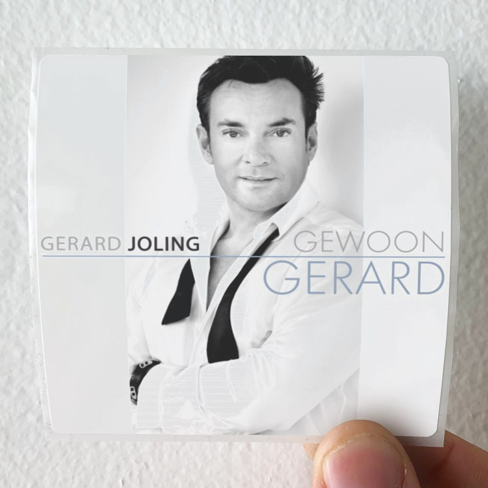 Gerard Joling Gewoon Gerard Album Cover Sticker