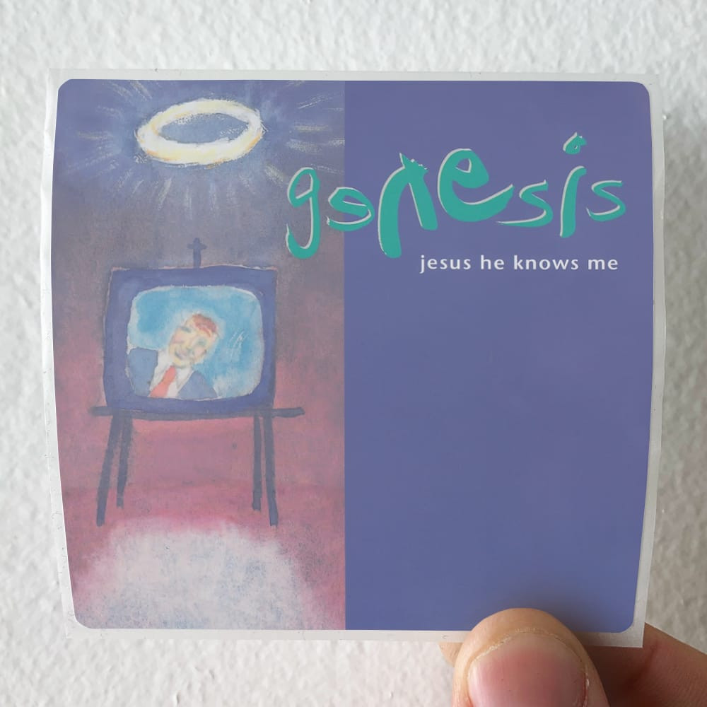 Genesis Jesus He Knows Me Album Cover Sticker