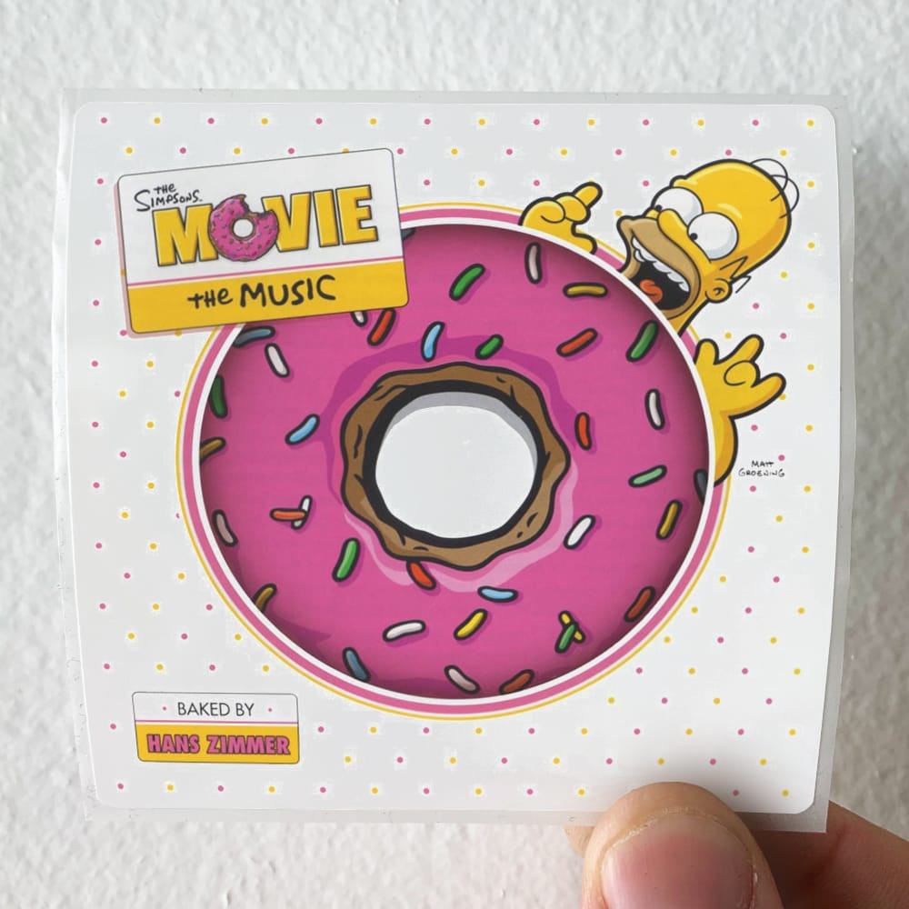 Hans Zimmer The Simpsons Movie Album Cover Sticker