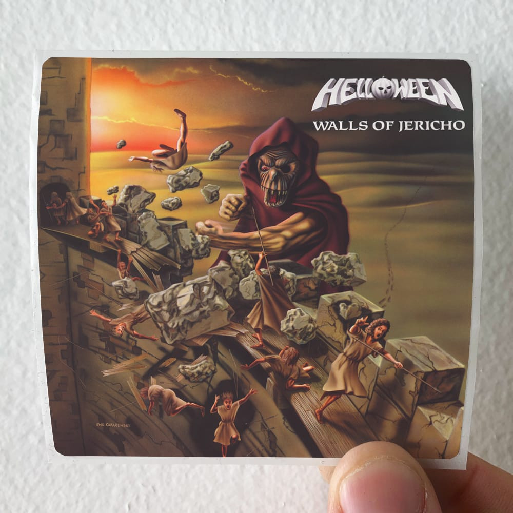 Helloween Walls Of Jericho Album Cover Sticker