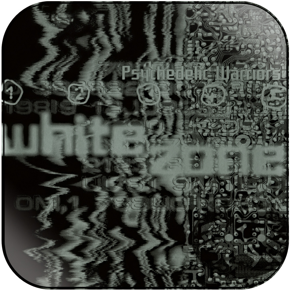 Psychedelic Warriors White Zone Album Cover Sticker Album Cover Sticker