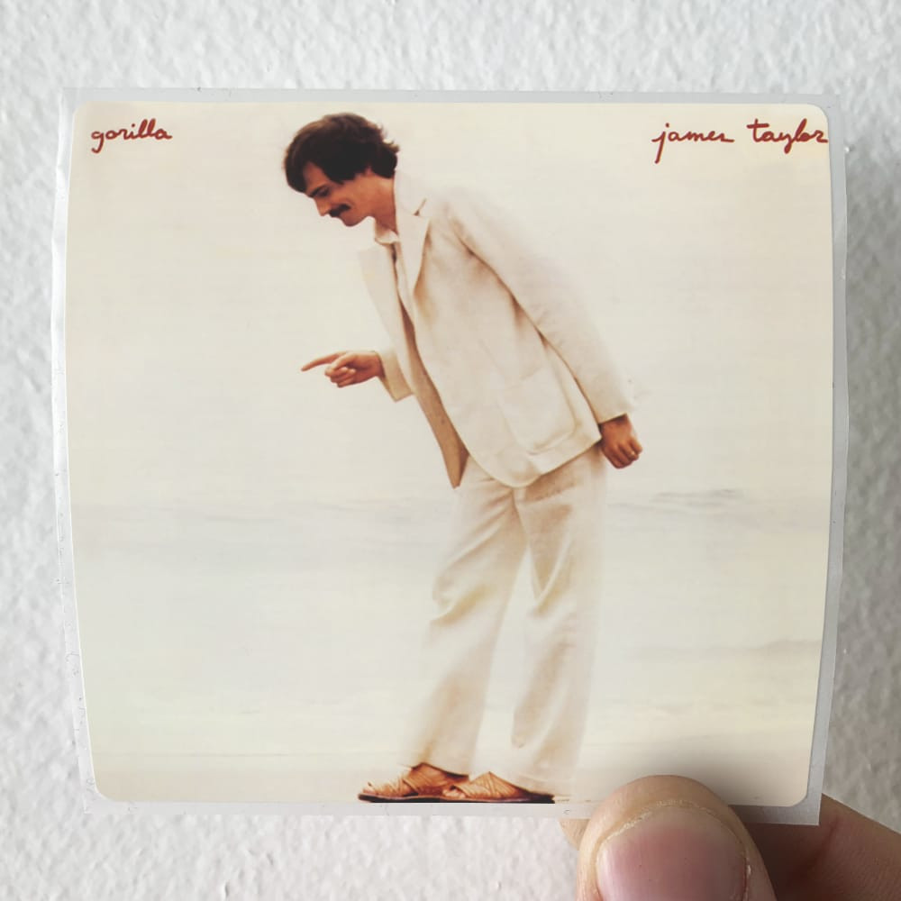 James Taylor Gorilla Album Cover Sticker