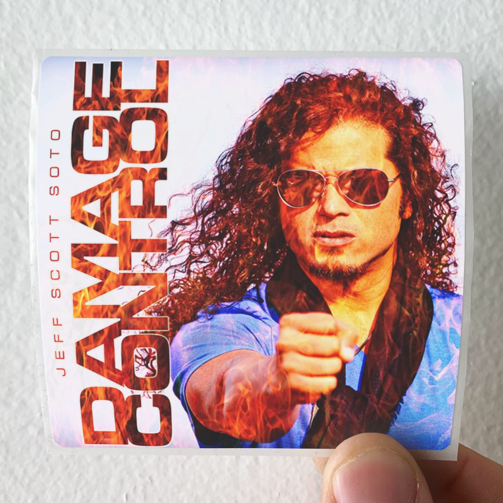 Jeff Scott Soto Damage Control Album Cover Sticker