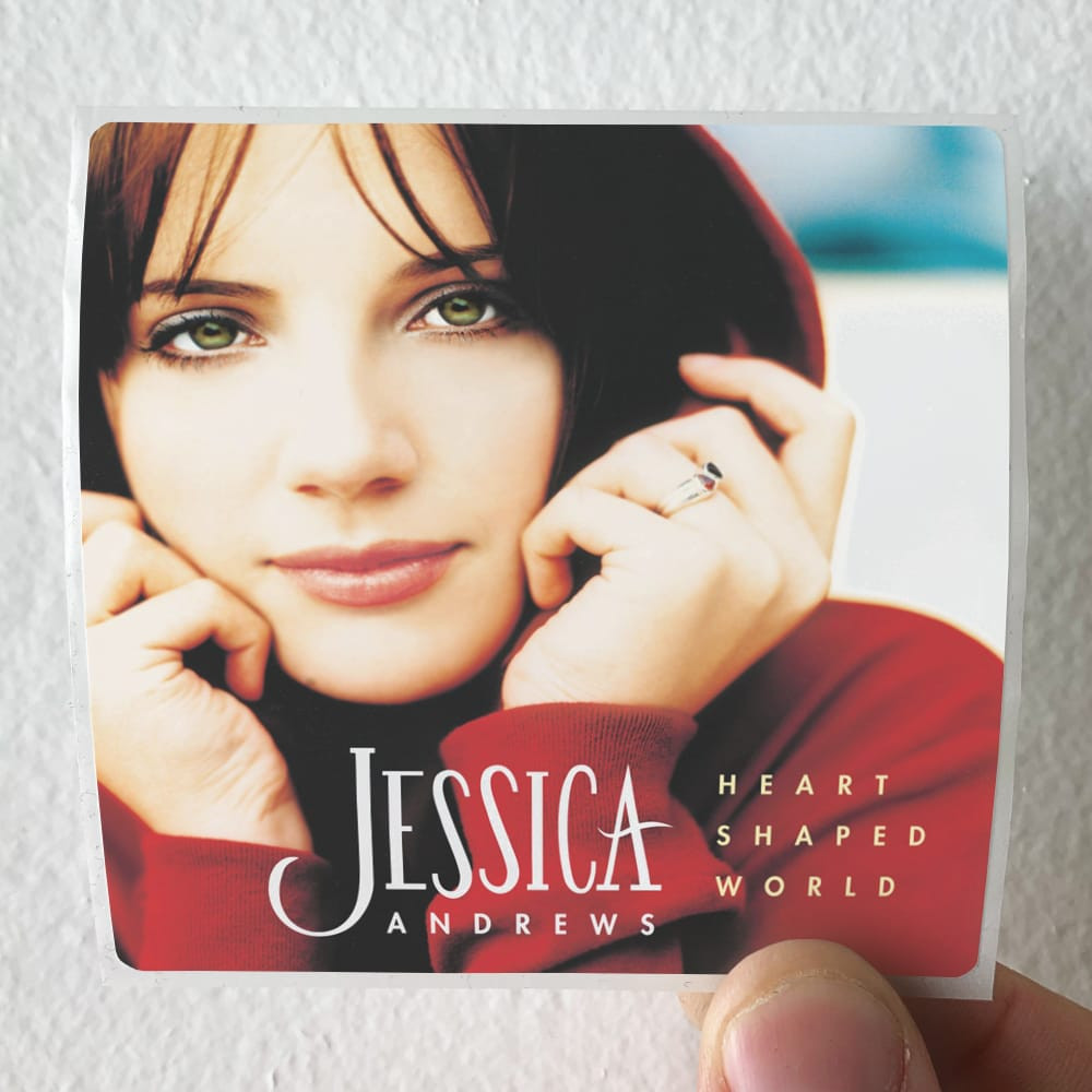 Jessica Andrews Heart Shaped World Album Cover Sticker