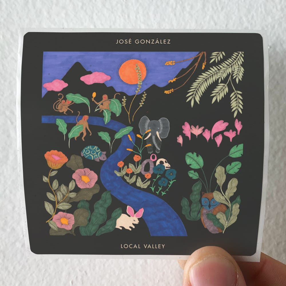 Jose Gonzalez Local Valley Album Cover Sticker