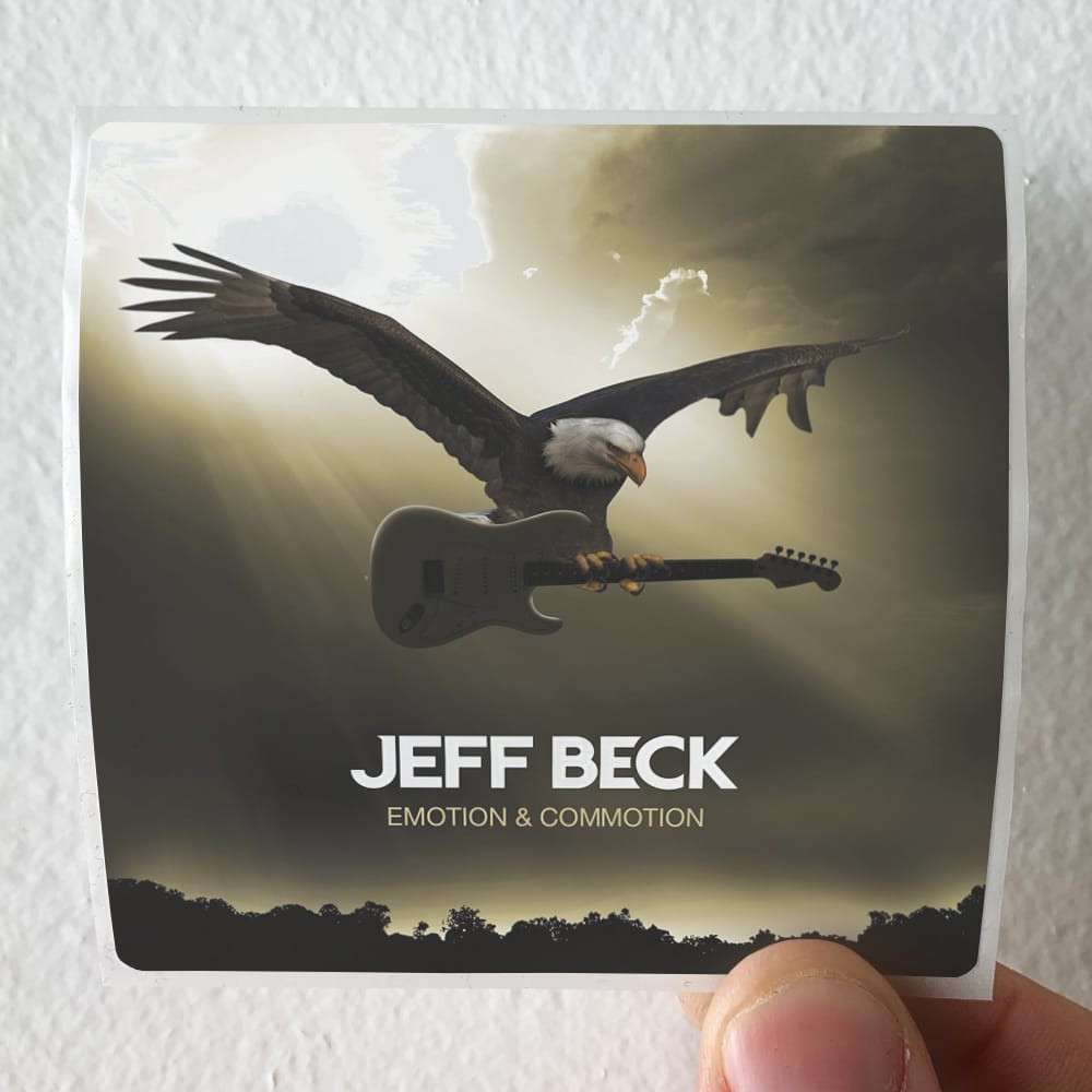 Jeff Beck Emotion Commotion Album Cover Sticker