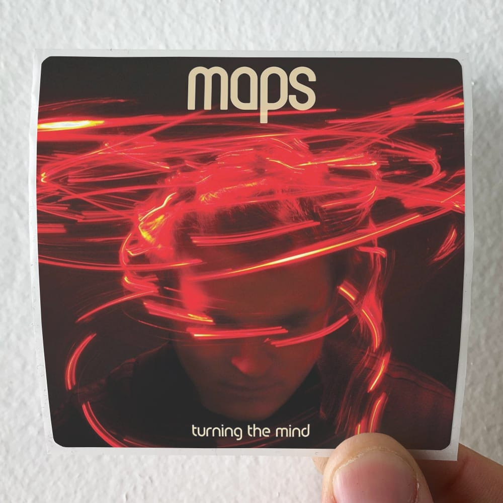 Maps Turning The Mind Album Cover Sticker