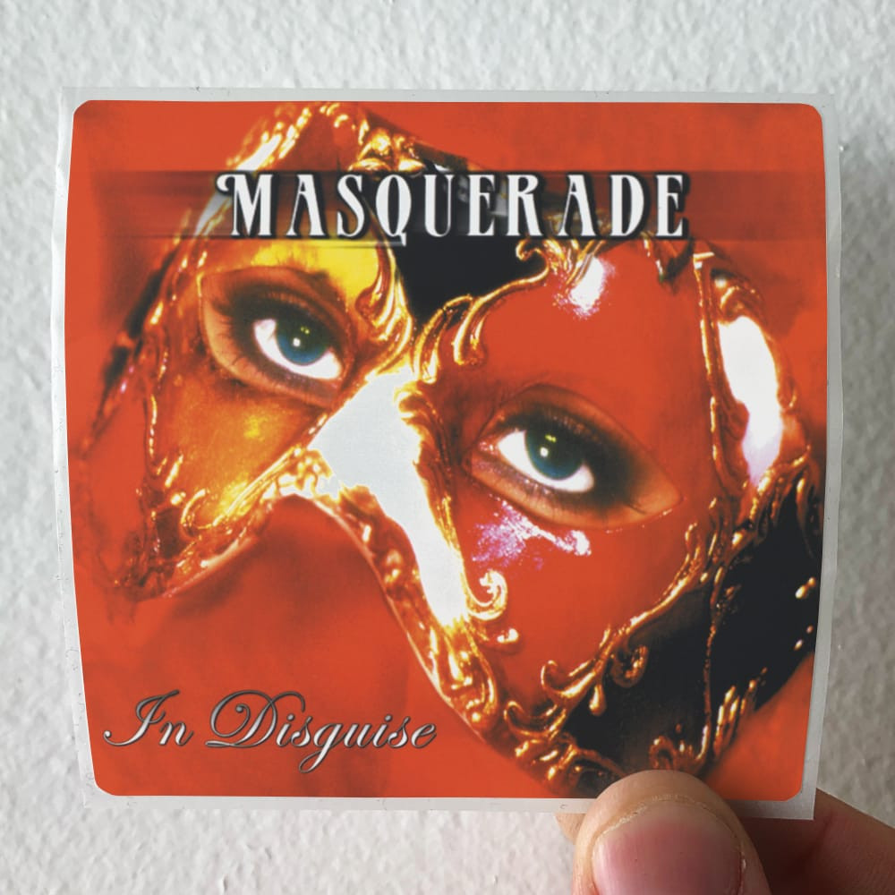 Masquerade In Disguise Album Cover Sticker